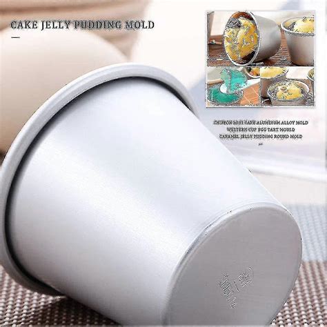 Upgraded 2024 New 10 Pieces Of Pudding Molds Mini Pudding Pots Aluminum Roasted Cups Dariole