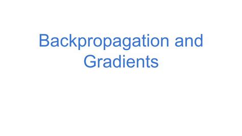 Pdf Backpropagation And Gradients Cs231n