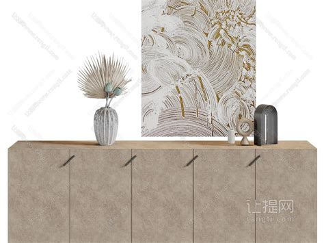 现代抽象装饰挂画摆件饰品3d模型下载模型id82429 让提网