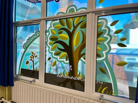 Hall School Values Window Display