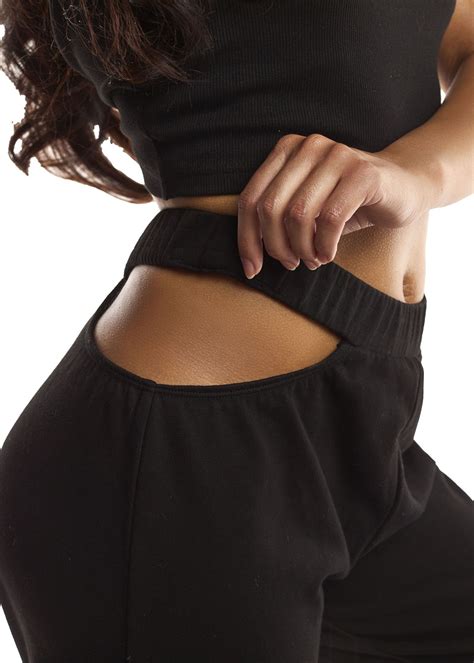 Cut Out Pants Balanced Peach