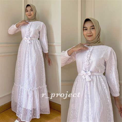 Jual 5l Xxxl Xxl Xl L M S Dress Brukat Jumbo Big Size Zizara Brukat