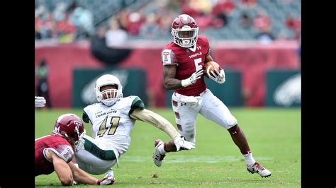 2016 American Football Highlights Temple 48 Charlotte 20 Youtube