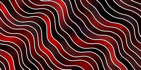 Dark Red Vector Template With Curved Lines Abstract Gradient Illustration With Wry Lines Smart