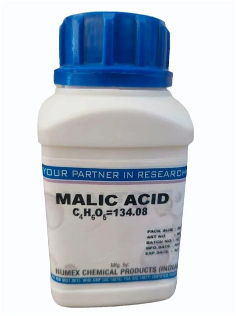 Malic Acid Powder For Laboratory Packaging Type Bottle At ₹ 600 Kg