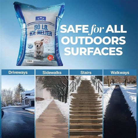 Pet Safe Ice Melt Safe For Concrete 50 Lb Snow Salt Ice Melt Pet