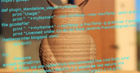3d printer improvements how to run a cura python plugin on stl files