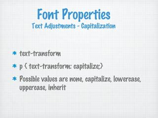 Formating Text Using CSS PPT