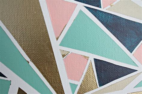 Geometric Canvas Diy Mama
