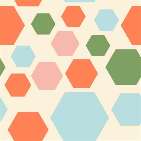 Premium Vector Messy Seamless Hexagon Abstract Background Infinity Geometric Pattern