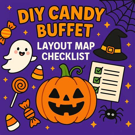 Diy Candy Buffet Layout Map Checklist Printable Party Guide Digital