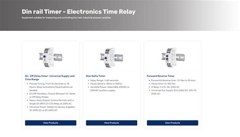 Din Rail Timer Electronic Time Relay Multispan