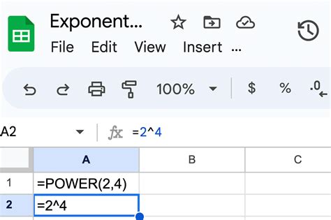 How To Use Exponents In Google Sheets Classical Finance