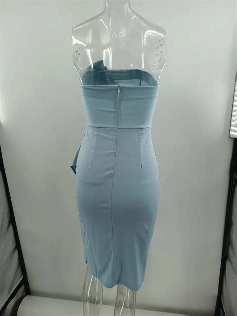 Womens Irregular Elegant Sexy Party Dress Wedding Guest Dress