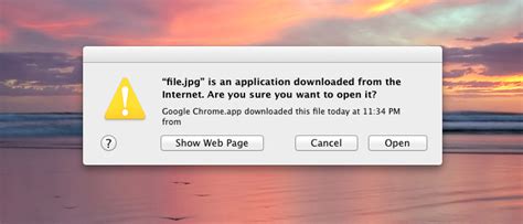 Disable Internet Download Warnings On Mac Os X