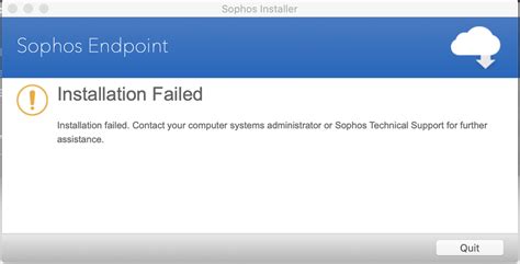 Sophos Endpoint Installation Failed Discussions Intercept X