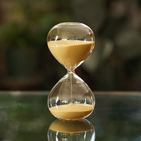60 Minute Glass Timer With Gold Sand Justhourglasses
