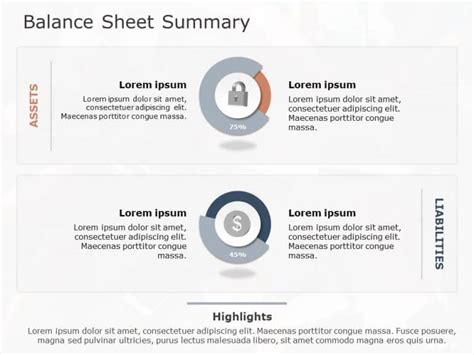 Balance Sheet Summary 1 PowerPoint Template SlideUpLift