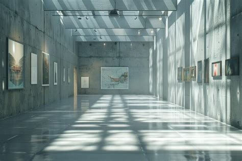 Premium Photo Multidimensional Art Gallery Displaying Works From