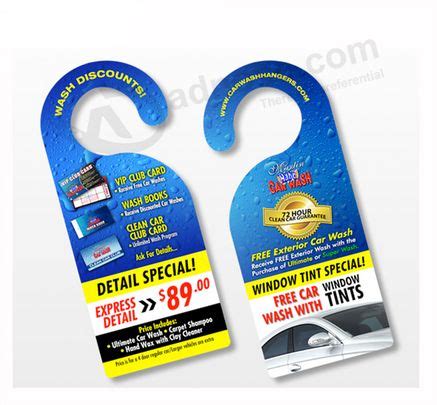 Hot Selling Custom Rear View Mirror Hangers For Advertising Buy Car Supplies Car Mirror Tag