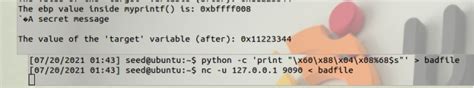 软件安全实验——lab4 Format String Vulnerability Lab（格式化字符串漏洞实验最新版——2020年1月12日