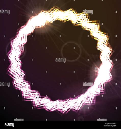 Glowing Abstract Round Lines Design Vector Background Stock Vector