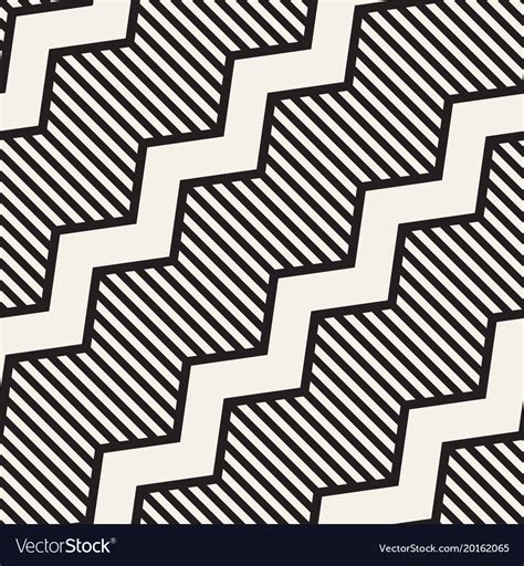 Seamless Zigzag Line Pattern Abstract Royalty Free Vector