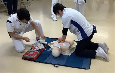 一次救命処置（basic Life Support Bls）の研修会を行いました！！ みつかわ病院ブログ 医療法人社団 八洲会 袋井