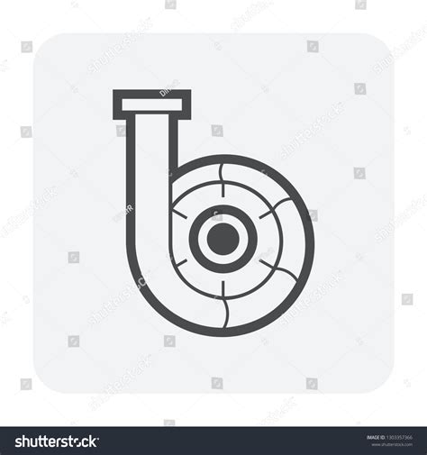 Centrifugal Pump Vector Icon Powered By Stock Vector Royalty Free Shutterstock