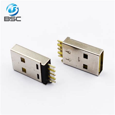 High Quality Double Sided Reversible Usb A Type Male Plug Jack Port Connector For Wire