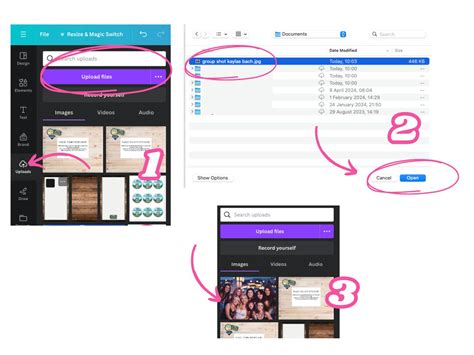 How To Upload Your Own Image Into Canva Gin And Gemini