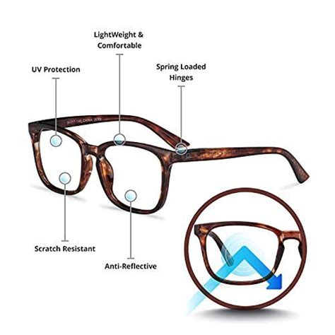 Readerest Blue Light Blocking Reading Glasses Bourbon Tortoise 0 00