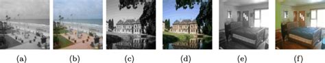 Example Of The Input Grayscale Photos A C E And Output