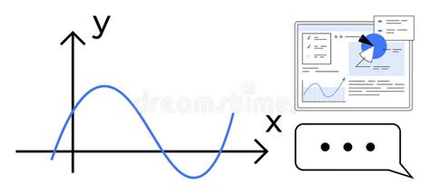 Data Analysis With Graphs And Charts Highlighted In A Conversational