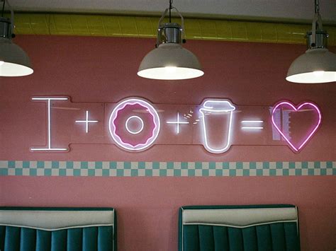 Donut And Coffee Donut And Coffee Neon Sign