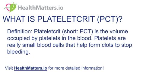 What Is Plateletcrit Pct