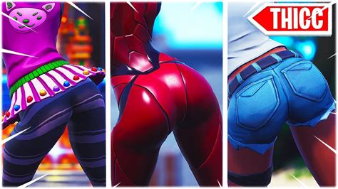 Fortnite Big Wiggling Butts Conga Dance Emote Showcased With Lynx Calamity Zoey And Many More
