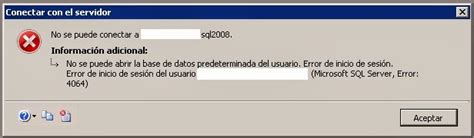 Tecnolog A E Inform Tica Error Al Ingresar A Sql Server Microsoft Sql Server Error