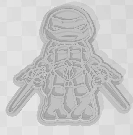 STL File Pack De Cortadores De Galleta TORTUGAS NINJA NINJA TURTLES D Print Object To