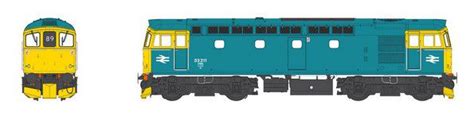 Heljan 3386 Oo Class 33 2 33211 Br Blue Faded Weathered Woodpecker