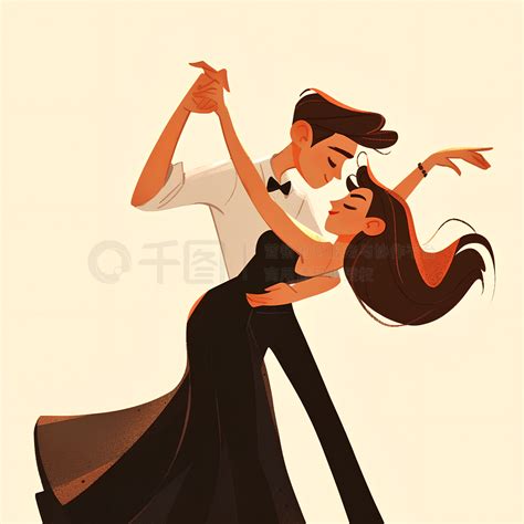 插画数字艺术 专业教练老师拉丁舞插画 Ai平面元素免费下载png格式2784像素编号70501396 千图网