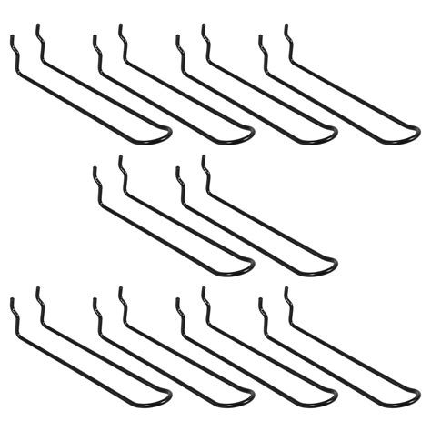 Mlins 10pcs Pegboard Tool Holders Stainless Steel Double Loop Pegboard Hooks For Hanging Tools