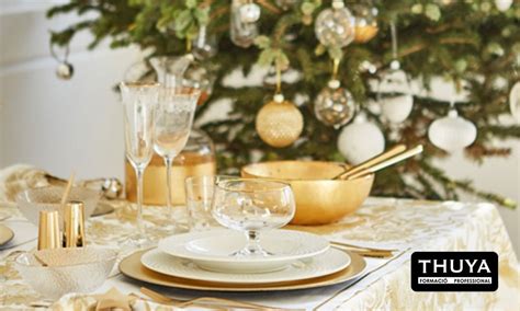Cómo decorar una mesa para Navidad Thuya Escuela
