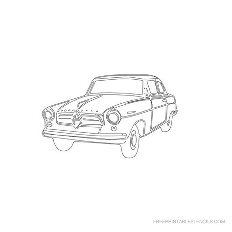 Free Printable Classic Car Stencils