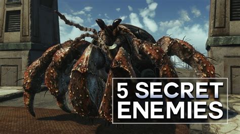 Fallout 4 5 Secret Enemies Youtube