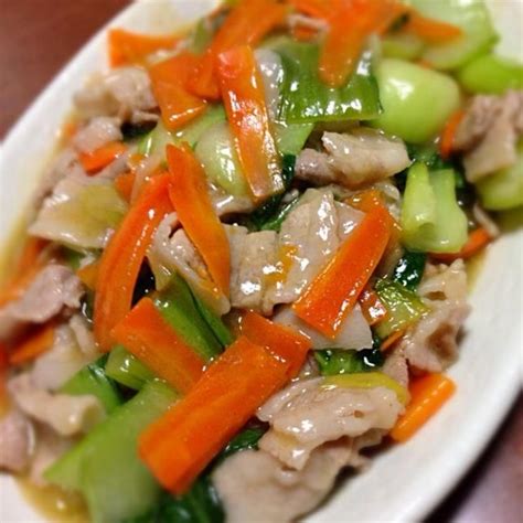 豚肉と青梗菜の中華炒め Ethnic Recipes Beef Food