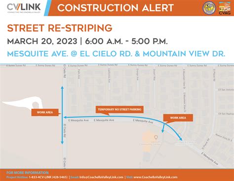 Cv Link Traffic Alert El Cielo And Mesquite Re Striping Cv Link