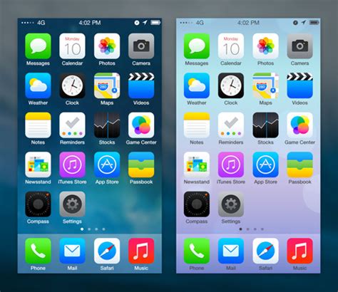 Ios7 Redesign Concepts Graphic Design Junction