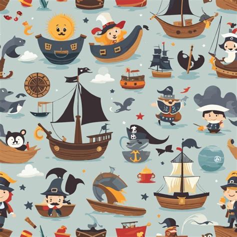 Vector De Banners Con Temas De Piratas Vector Premium