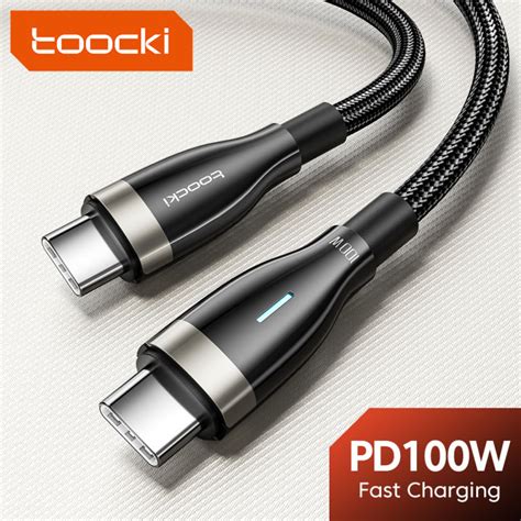 Tooki LED W USB C Type To C Type PD สายเคเบล USB C สายเคเบลขอมลสายชารจอยางรวดเรว